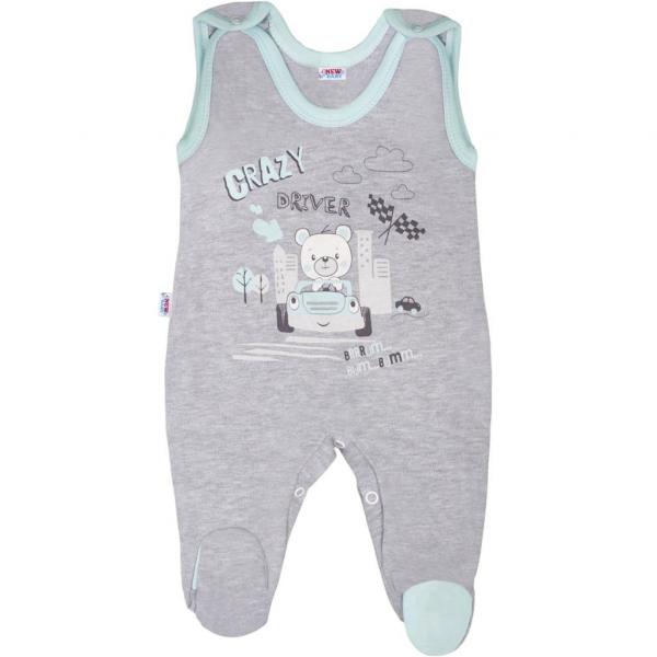 kojenecké dupačky driver , Barva - Šedá, New Baby | Nákupy Deťom SK