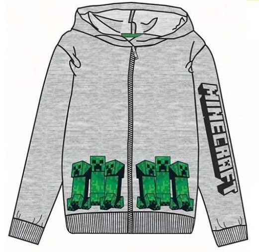 detská mikina minecraft , Barva - Šedá | Nákupy Deťom SK
