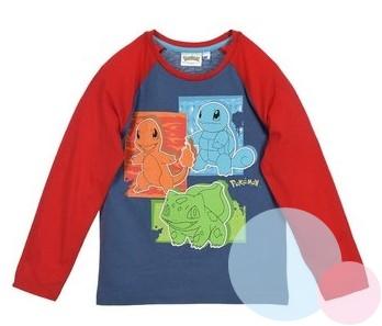 detské triko pokémon , Barva - Modro-červená, Sun City | Nákupy Deťom SK